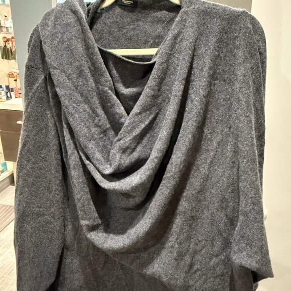 Massimo Dutti | Sweaters | Massimo Dutti Charcoal Wrap Neck Sweater ...